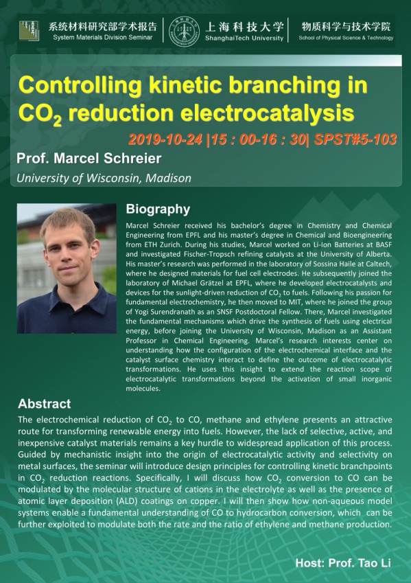 Controlling kinetic branching in CO2 reduction electrocatalysis
