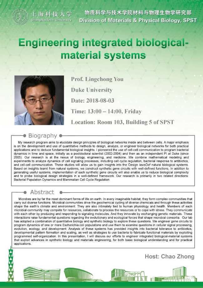 Engineering integrated biological-material systems
