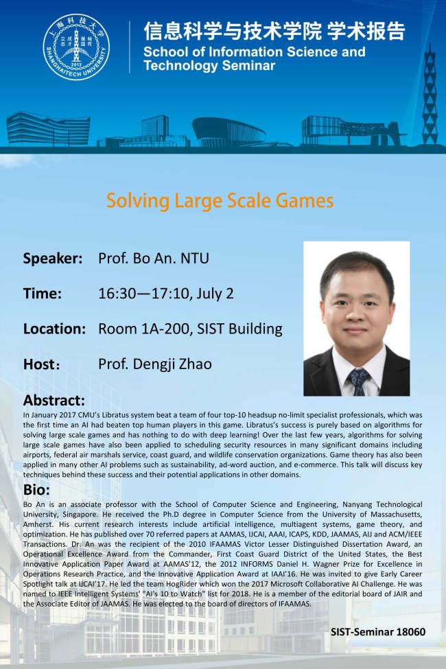 Solving Large Scale Games