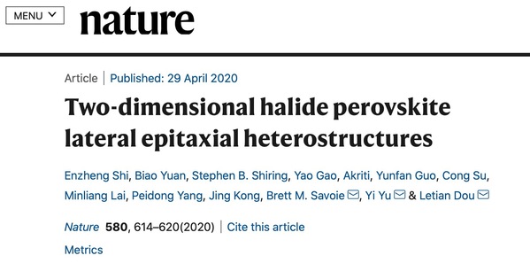 A Breakthrough in Novel Semiconductor Heterostructures