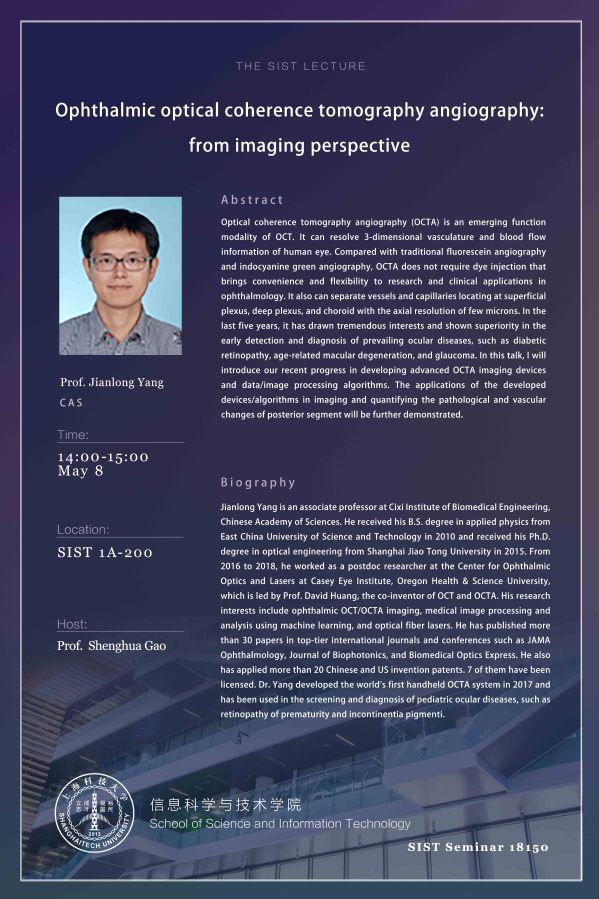 Ophthalmic optical coherence tomography angiography: from imaging perspective