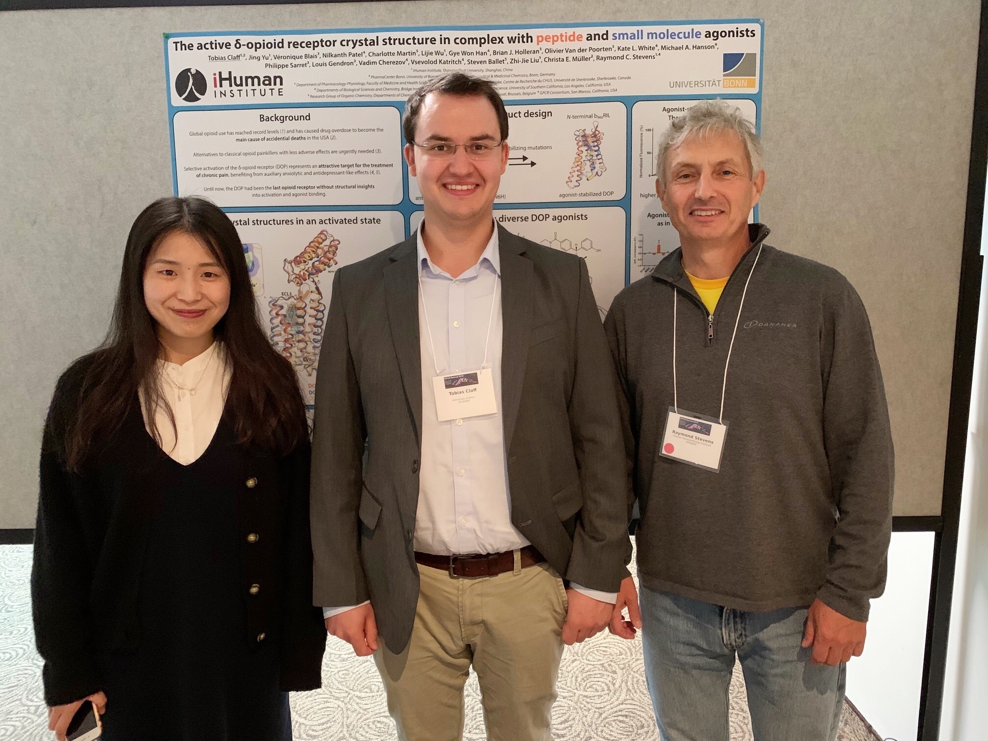 iHuman研究所Raymond Stevens课题组首次解析了活化状态的δ-阿片受体晶体结构